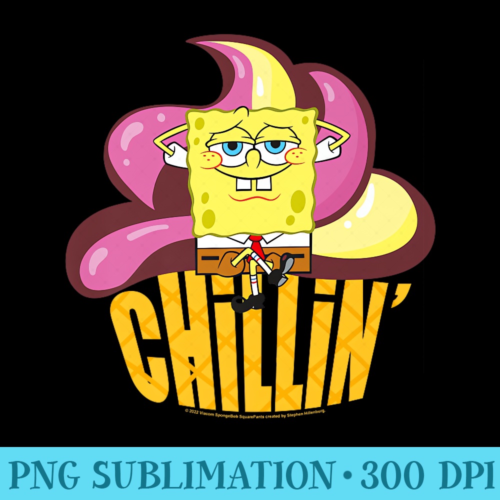 SpongeBob SquarePants Chillin Cupcake Premium - Printable PN | Inspire ...