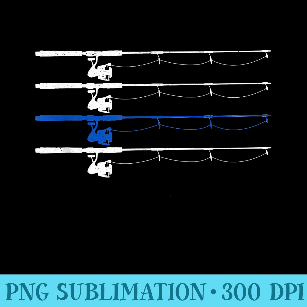 Thin Blue line Fishing Rod Police Law Enforcement Officer - | Inspire ...