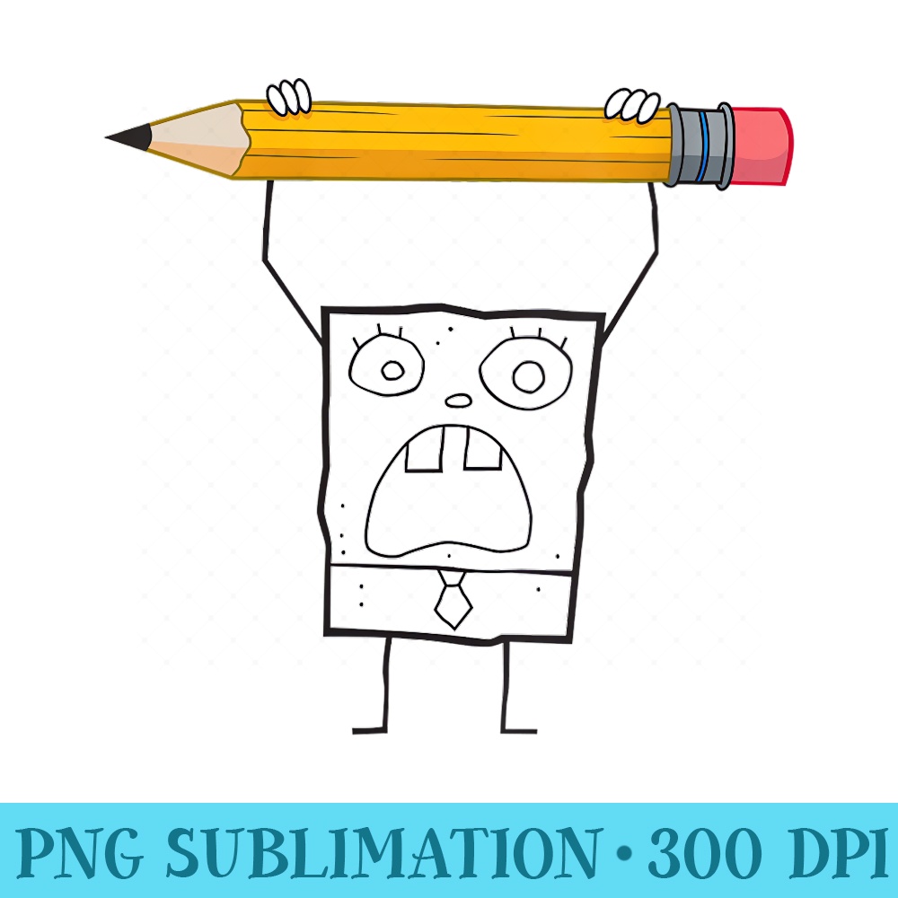 s SpongeBob SquarePants DoodleBob Pencil Yell Simple - Digit | Inspire ...