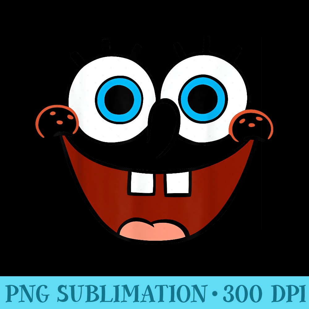 Spongebob SquarePants Large Smiling Face T - Download PNG Fi | Inspire ...
