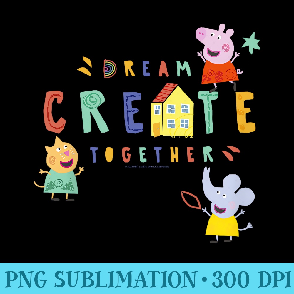 Peppa Pig Dream Create Together Friends Group Shot - PNG Pic | Inspire ...