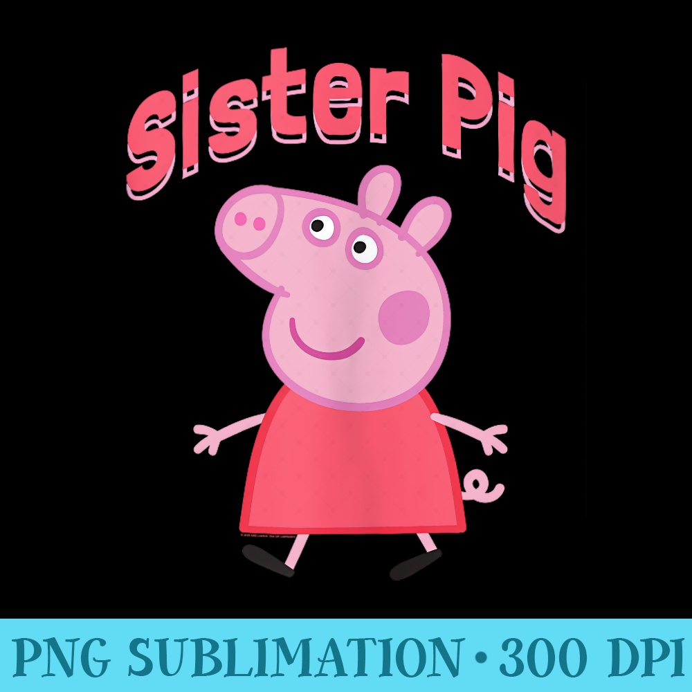 Peppa Pig Sister Pig - Unique PNG Artwork | Inspire Uplift