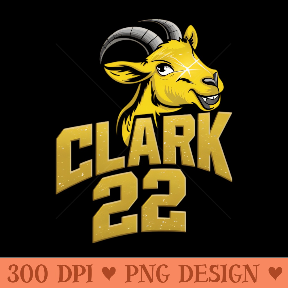 Caitlin CLark Court Goat - Sublimation PNG Designs - Inspire Uplift
