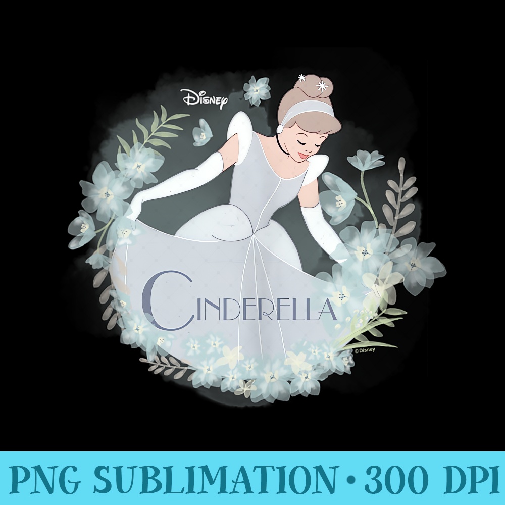 Disney Princess Cinderella Flowers - PNG Download Icon | Inspire Uplift