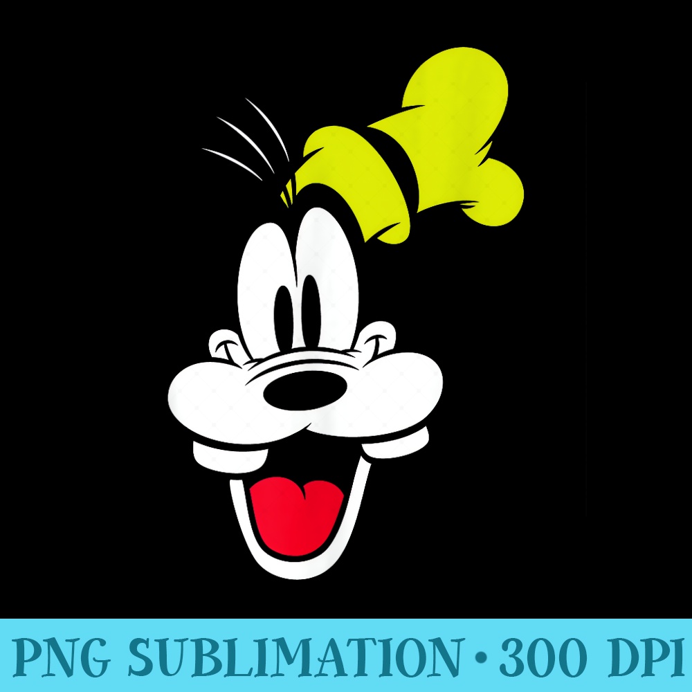 Disney Goofy Big Face - Shirt Drawing PNG | Inspire Uplift
