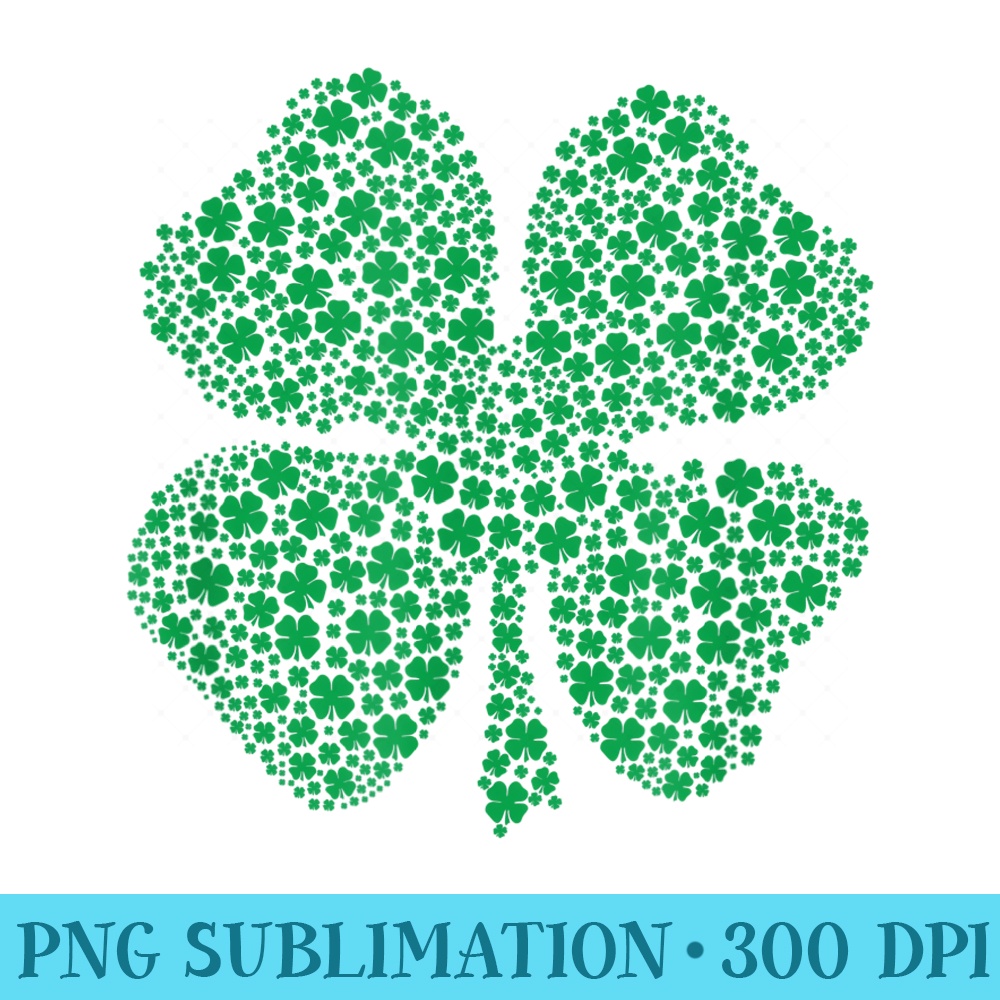 ST PATRICKS DAY Giant lucky Clover Shamrock - Printable PNG | Inspire ...