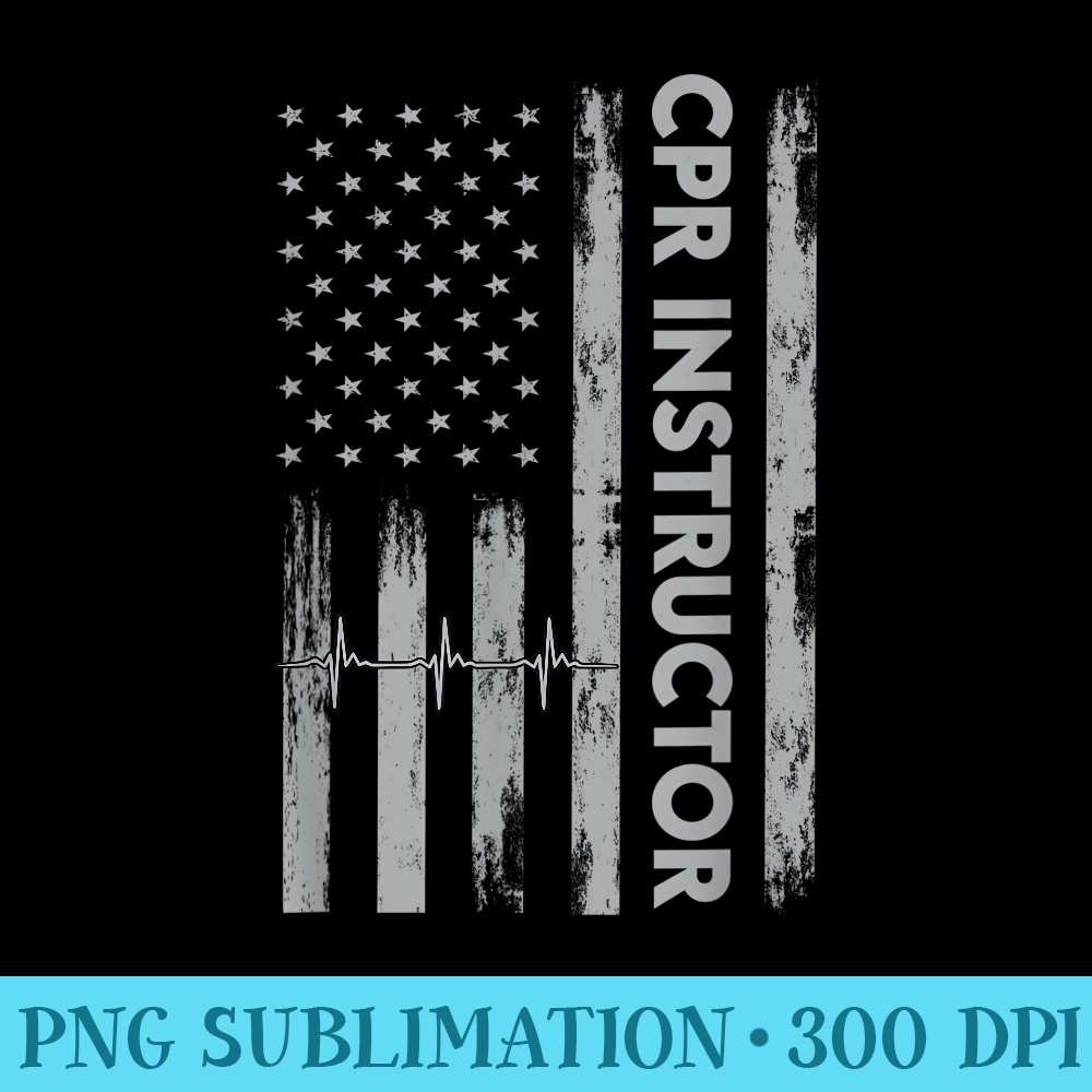 USA Flag CPR Instructor Outfit AED First Aid America - High | Inspire ...