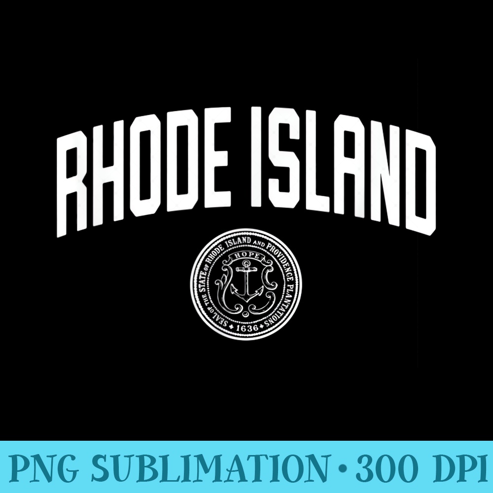 Rhode Island T, State Seal Logo Sports CollegeStyle T - Free | Inspire ...