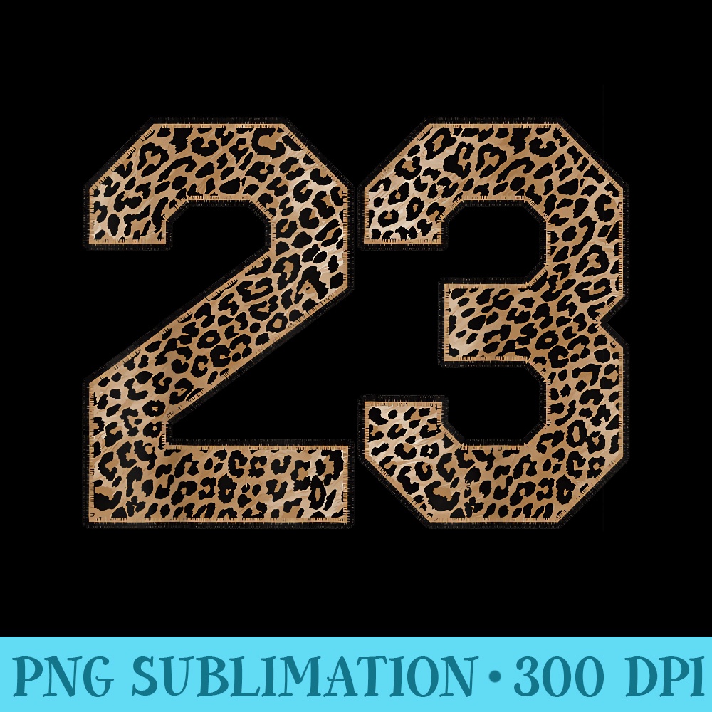 Leopard Number 23 Athlete Sports Jersey Supporter Fanwear - | Inspire ...
