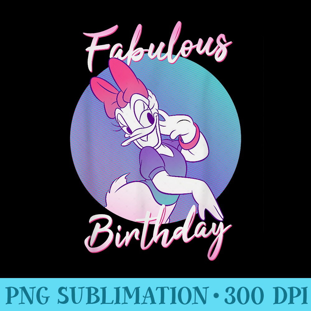 Disney Daisy Duck Fabulous Birthday - Download PNG Pictures | Inspire ...