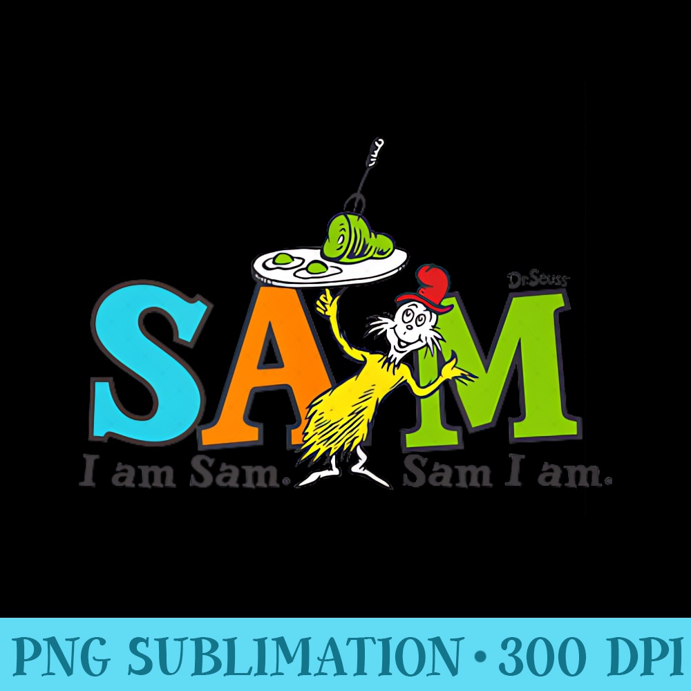 Dr. Seuss Green Eggs and Ham SAM - Transparent Shirt Clip Ar | Inspire ...