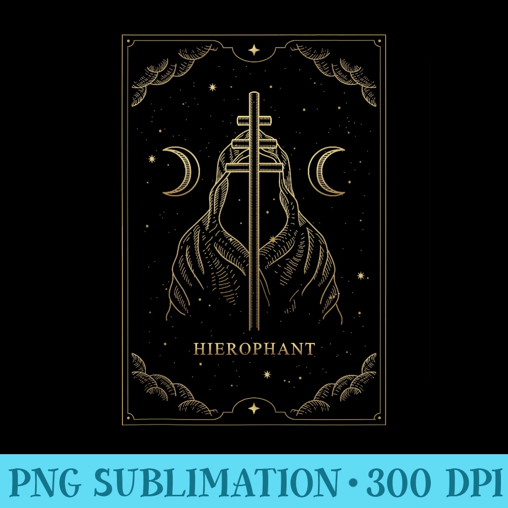 The Hierophant Major Arcana Tarot Card - PNG Graphics Downlo | Inspire ...