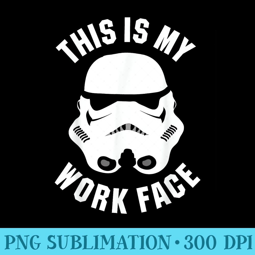 Star Wars Stormtrooper Work Face Helmet - Sublimation PNG do | Inspire ...