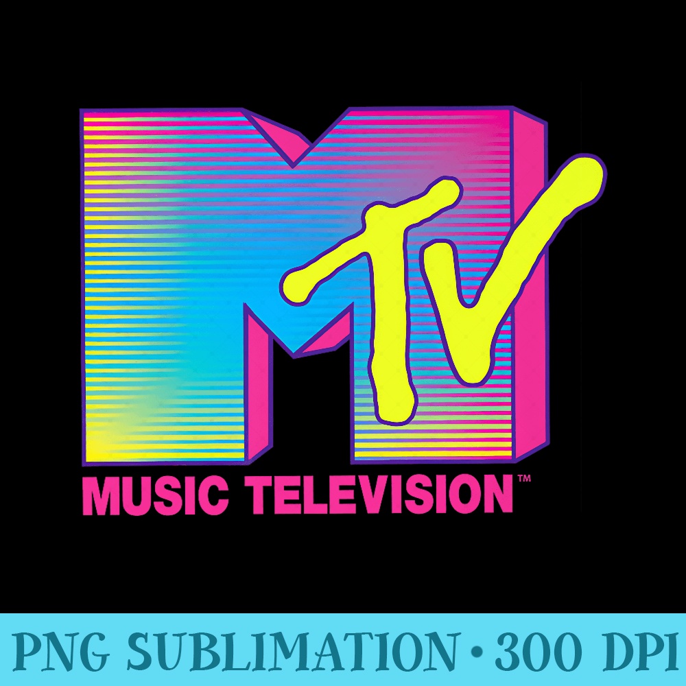 MTV Logo Fluorescent Colors Premium - PNG Image Library Down | Inspire ...