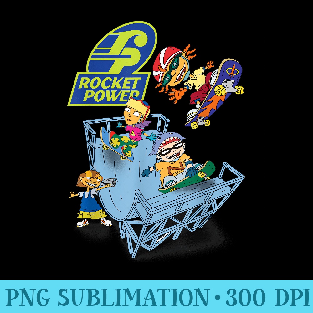 Nickelodeon Rocket Power Skateboarding Graphic T - Printable | Inspire ...