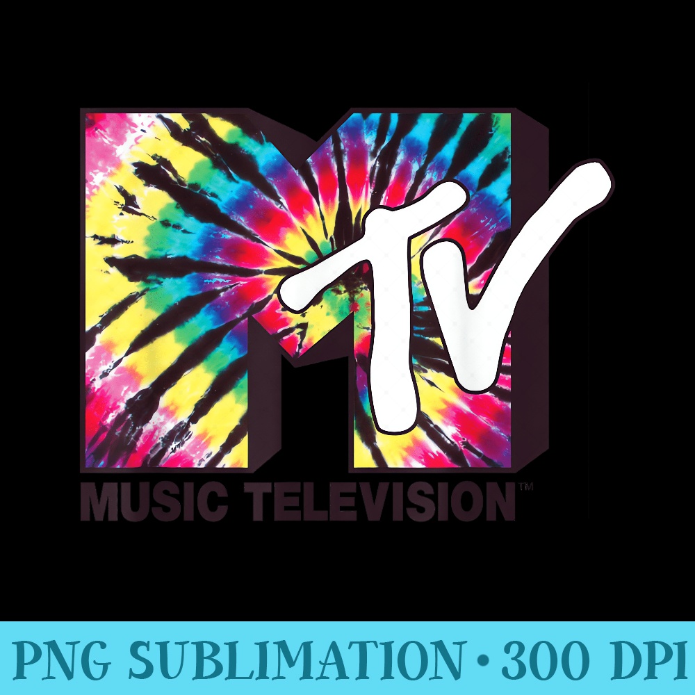 MTV Tie Dye Logo - PNG Art Files | Inspire Uplift