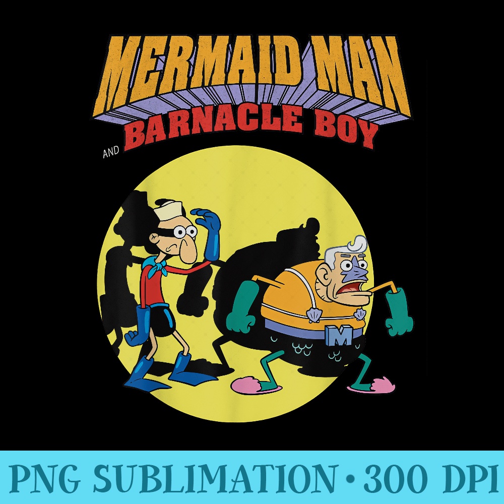 Nickelodeon Spongebob Mermaid Man T - Sublimation clipart PN | Inspire ...