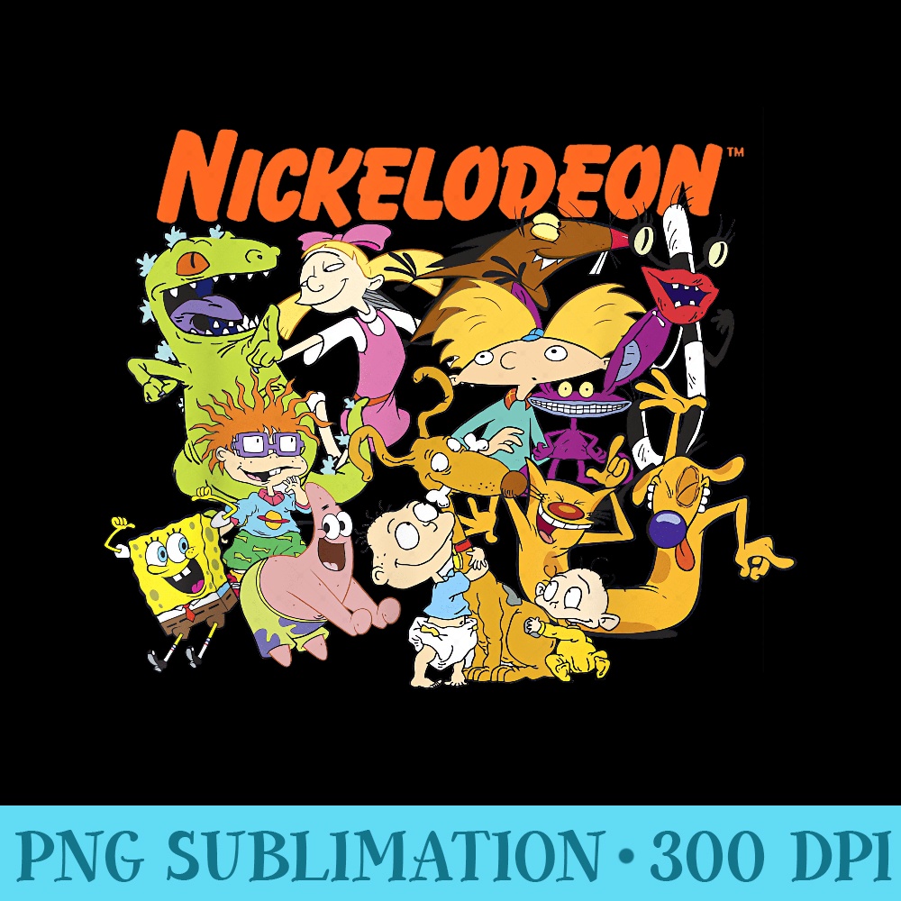 Nickelodeon Character Collage Logo - PNG design downloads | Inspire Uplift