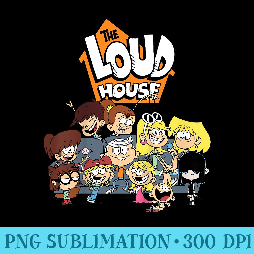 The Loud House Loud Siblings on Couch T - PNG File Download | Inspire ...