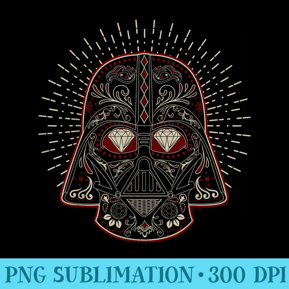 Star Wars Darth Vader Sugar Skull Style Portrait - High Reso | Inspire ...