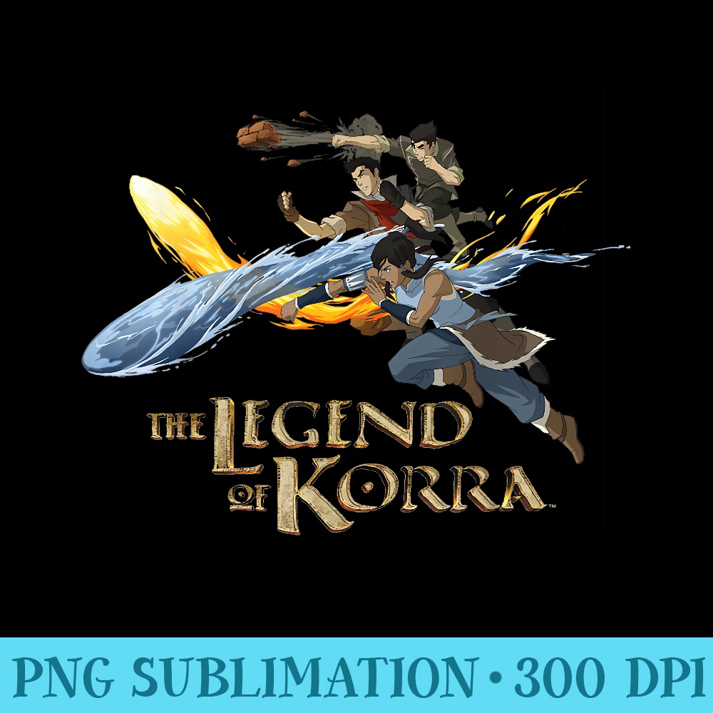The Legend Of Korra Elements Action Group Shot - High Resolu | Inspire ...