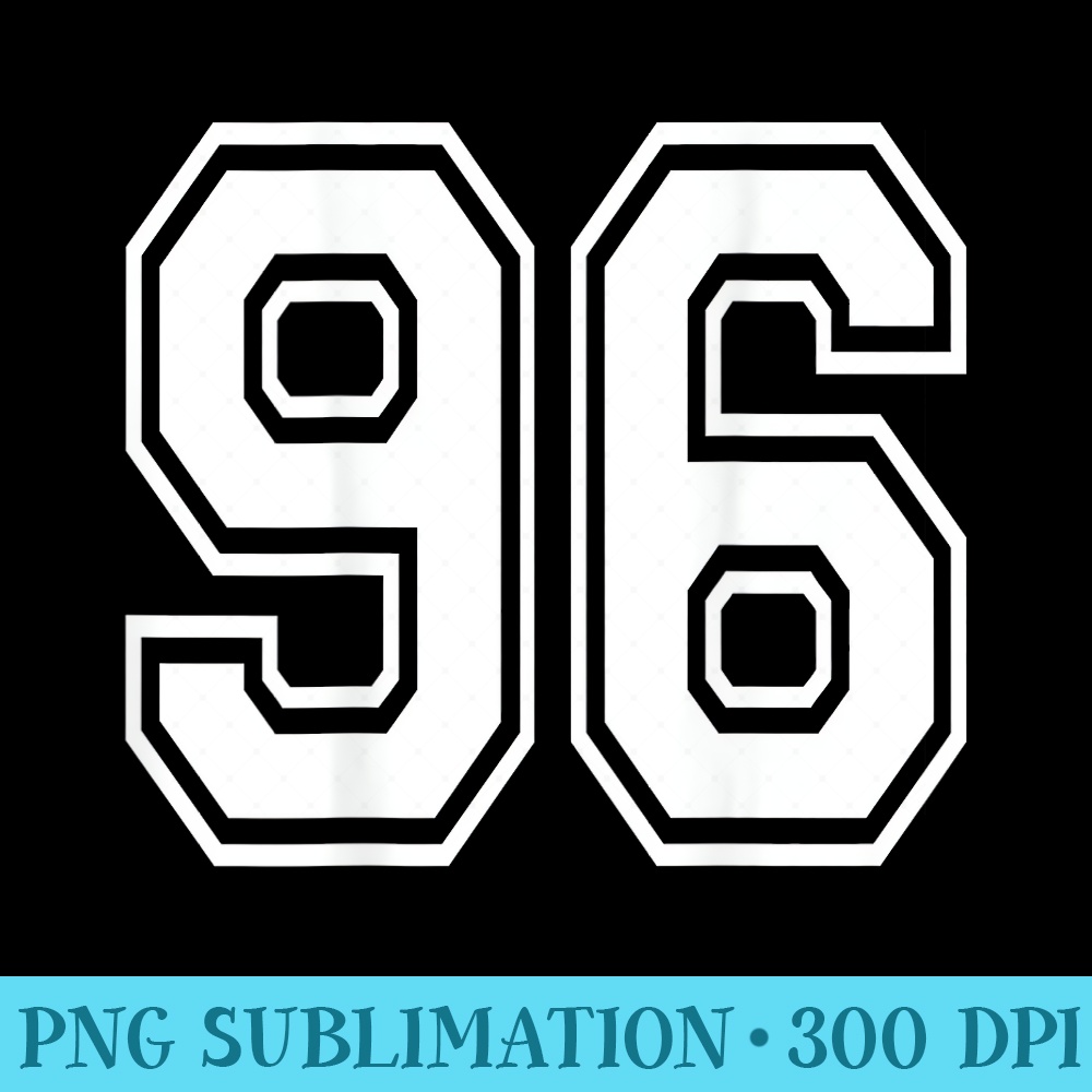 Number 96 T Sports Player Number BACK Of Only - Unique PNG A | Inspire ...