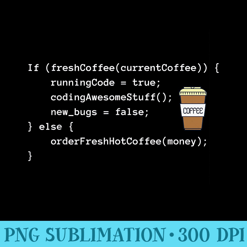 Funny Coffee Coding Programmer Java Developer - Download PNG | Inspire ...