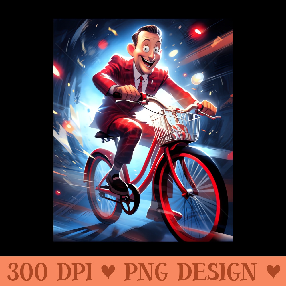 Pee Wee Herman in heaven art - Transparent PNG Clipart | Inspire Uplift
