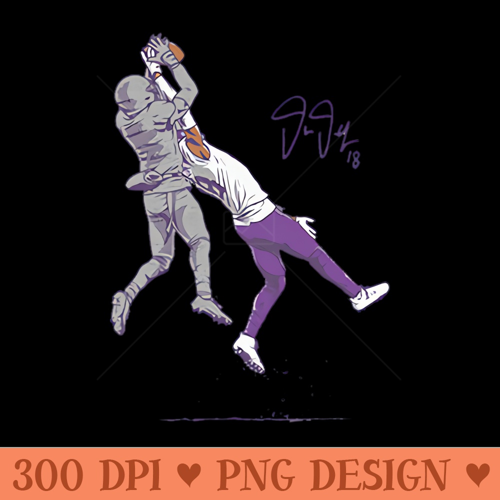 Justin Jefferson The Catch - Transparent PNG Clipart | Inspire Uplift
