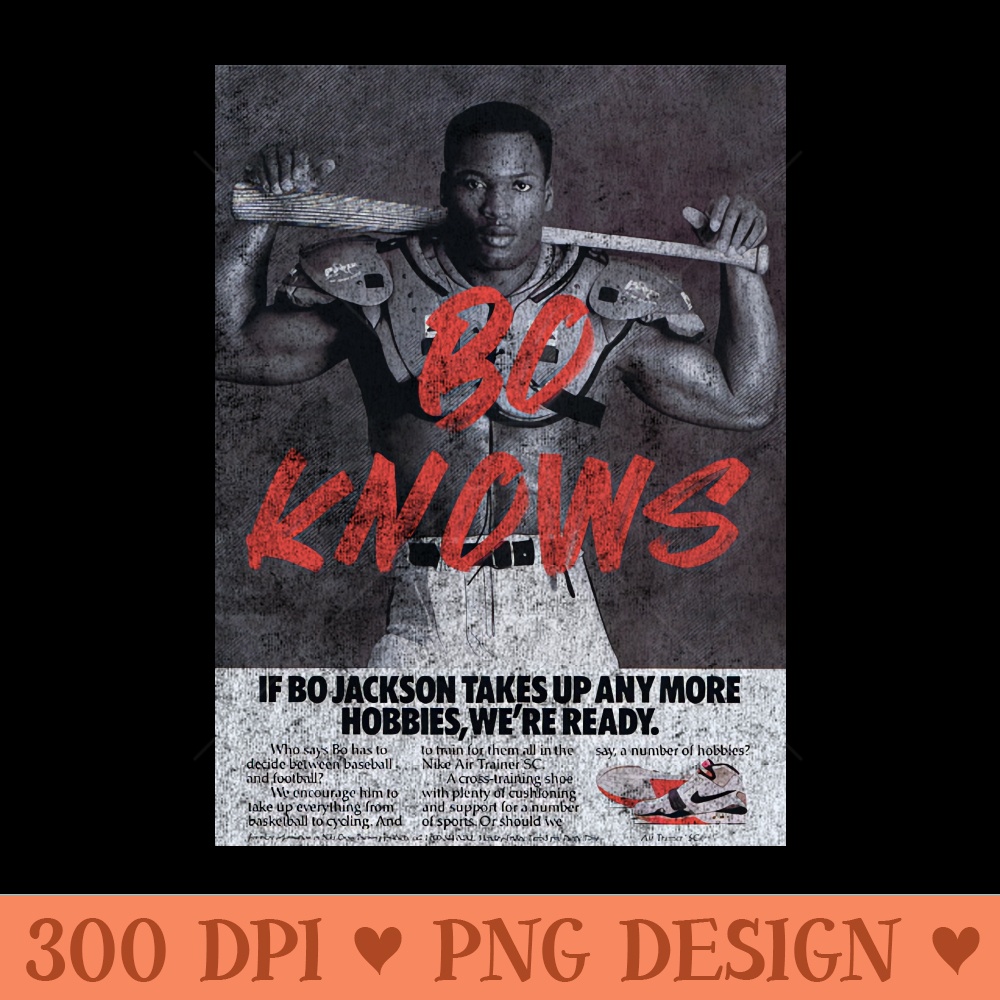 Bo Knows - Download Transparent Graphic | Inspire Uplift