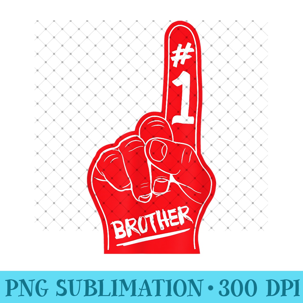 Mens 1 Brother, Number One Brother, Foam Finger - Exclusive | Inspire ...