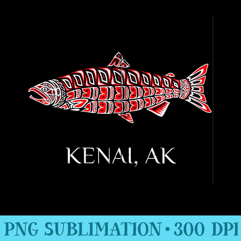 Kenai, Alaska NW Native American Indian Coho Salmon Zip Hood | Inspire ...