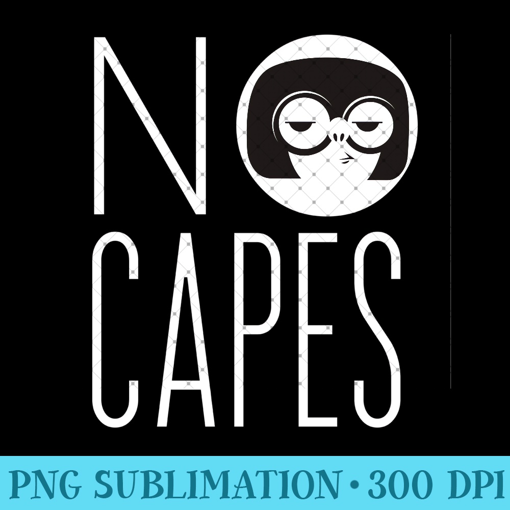 Disney Pixar The Incredibles 2 Edna Mode No Capes Logo - Mod | Inspire ...