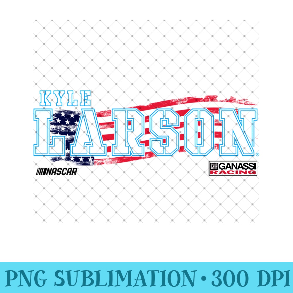 NASCAR - Kyle Larson - Flag - Mug Sublimation PNG | Inspire Uplift