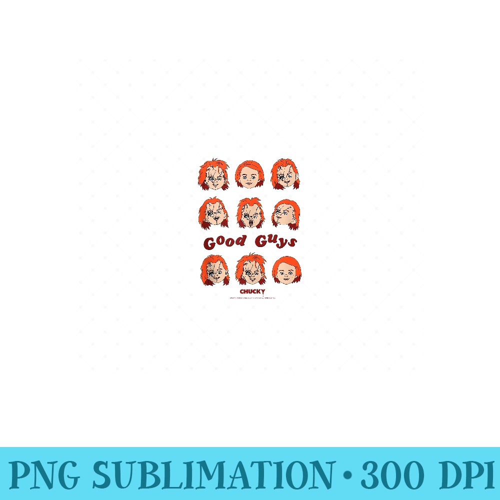 Chucky Good Guys Faces - Unique Sublimation patterns - Inspire Uplift