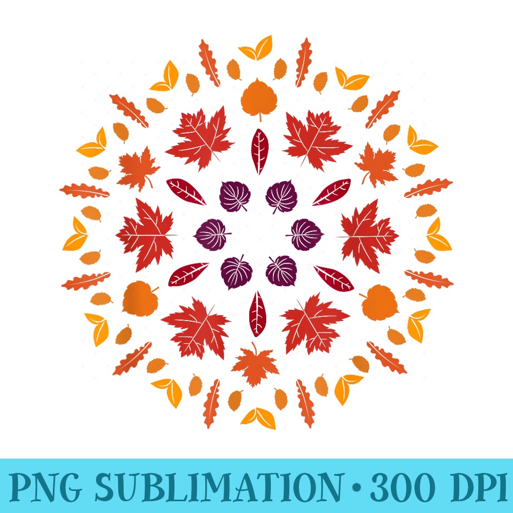 Autumn sun fall sun colorful fall leaves sun pattern - Mug S | Inspire ...