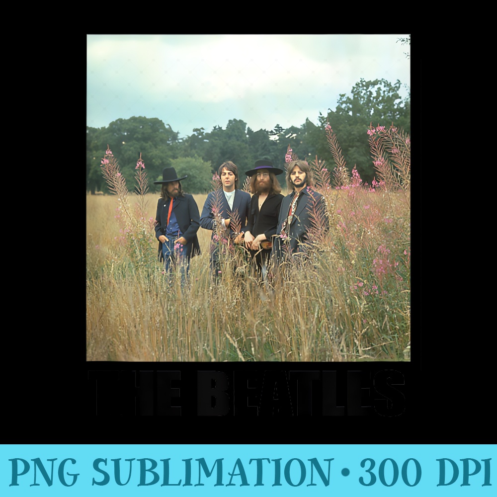 The Beatles In the Field - Exclusive PNG designs | Inspire Uplift