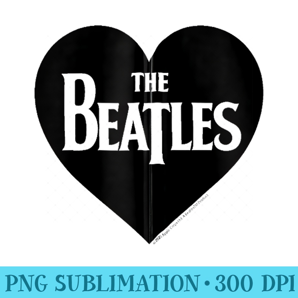 The Beatles Heart Zip Hoodie - High Quality PNG Files | Inspire Uplift