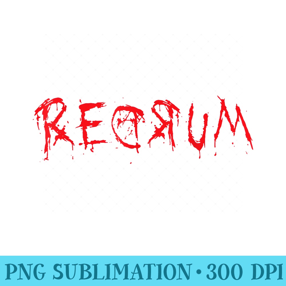 REDRUM Scary Font Trick Treat 80s Horror Movie Fan Tshirt - - Inspire ...