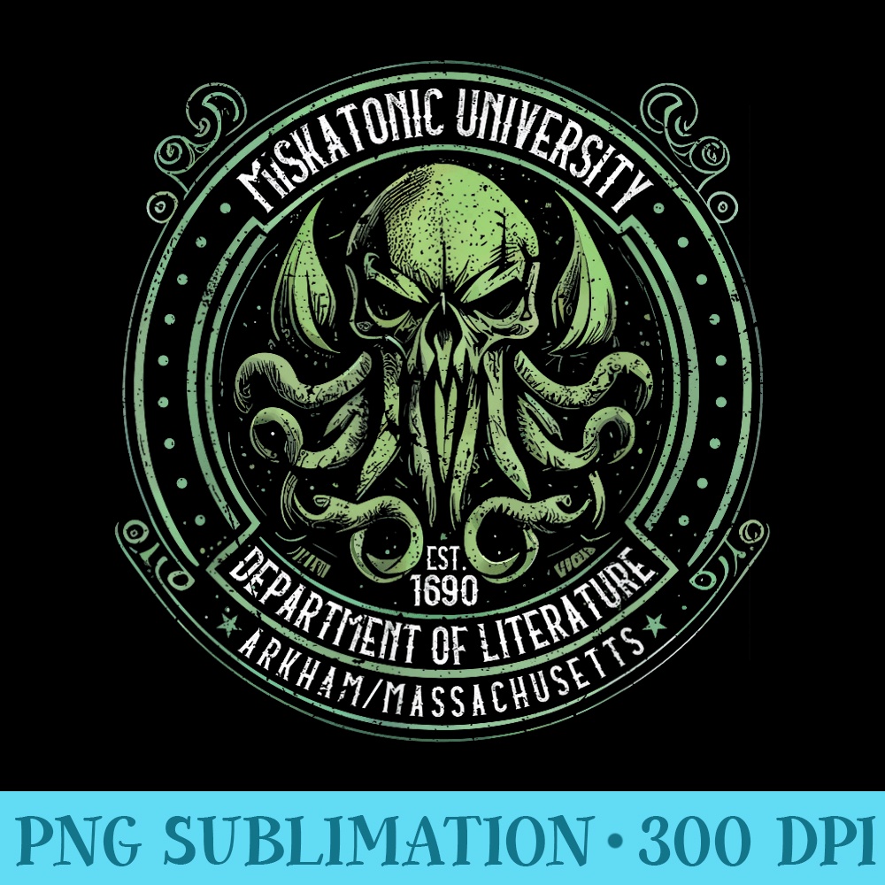 Miskatonic University Logo, Cosmic Horror Cthulhu - Unique S | Inspire ...