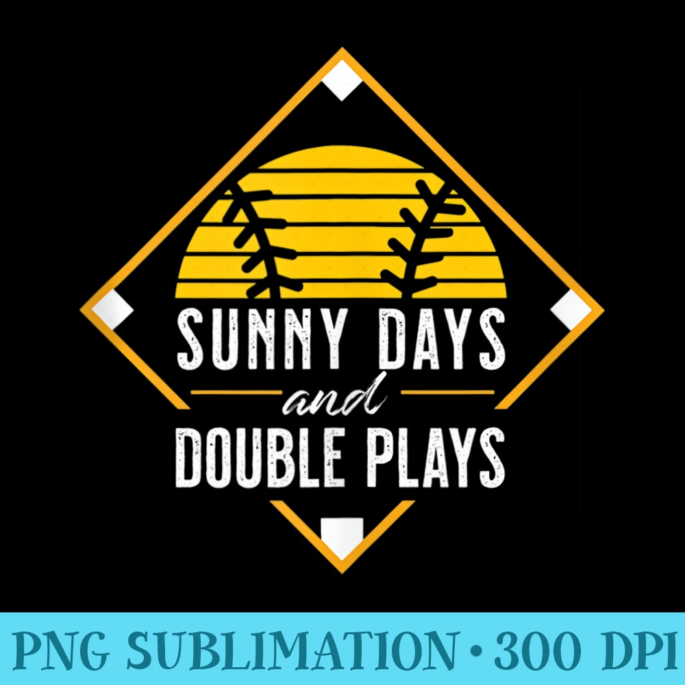 Sunny Days and Double Plays Baseball Fan Mustard Design - Pr | Inspire ...