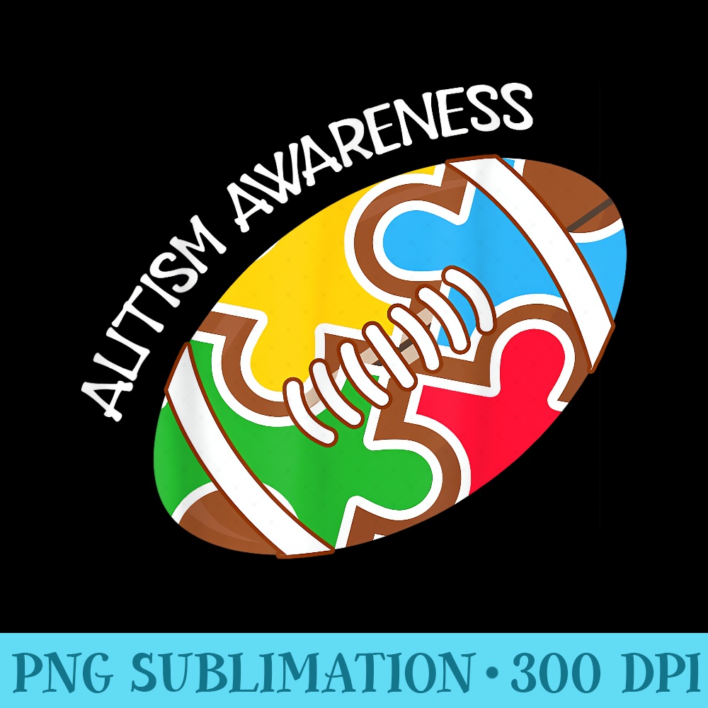 Autism Awareness Autism Support Men Football - PNG Download | Inspire ...