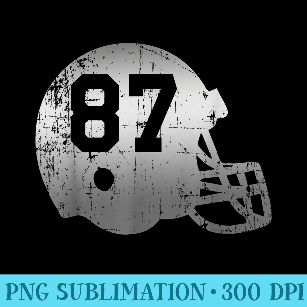 Vintage Football 87 Jersey Number - High Resolution PNG Down | Inspire ...
