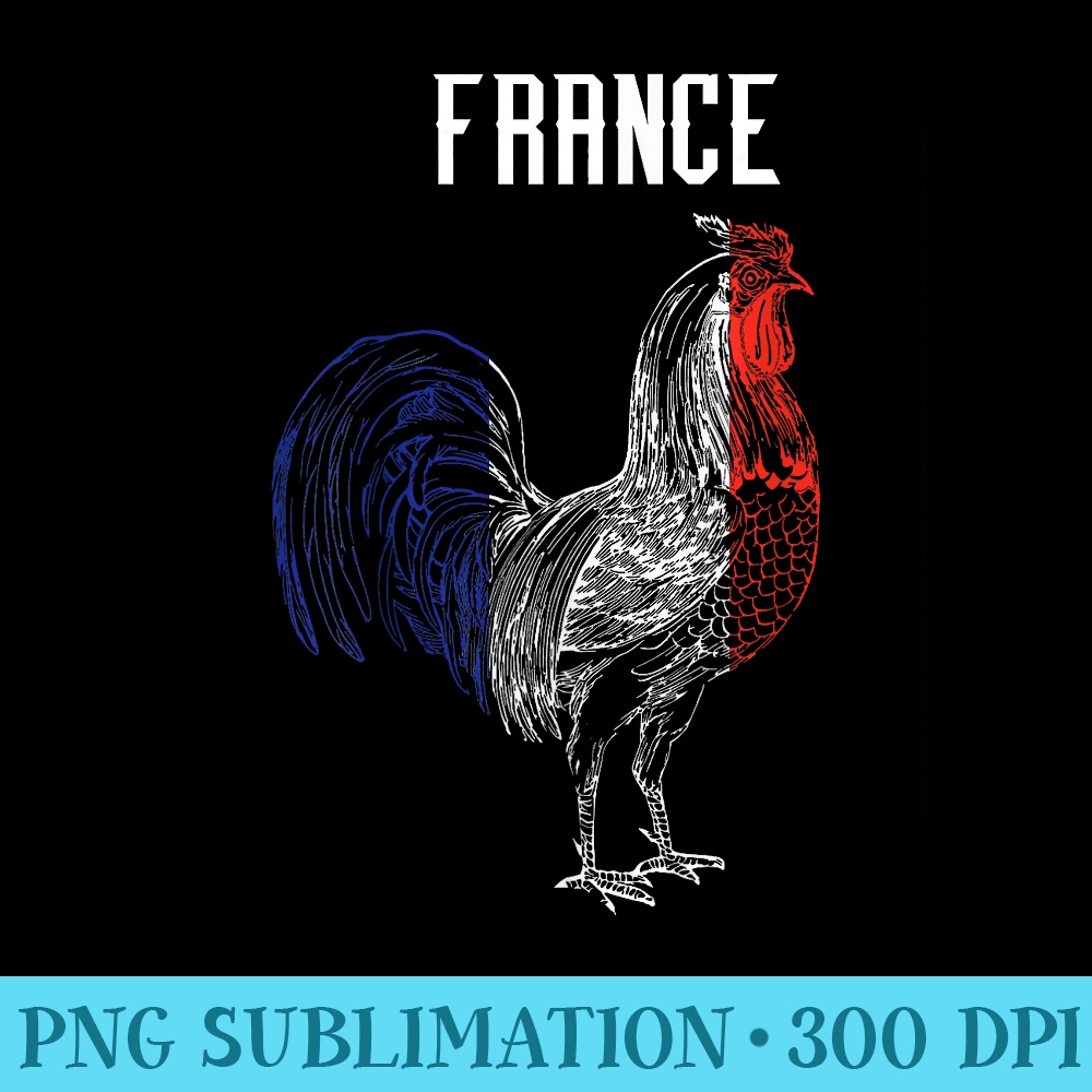 French Flag Rooster France Soccer - PNG Download Website | Inspire Uplift