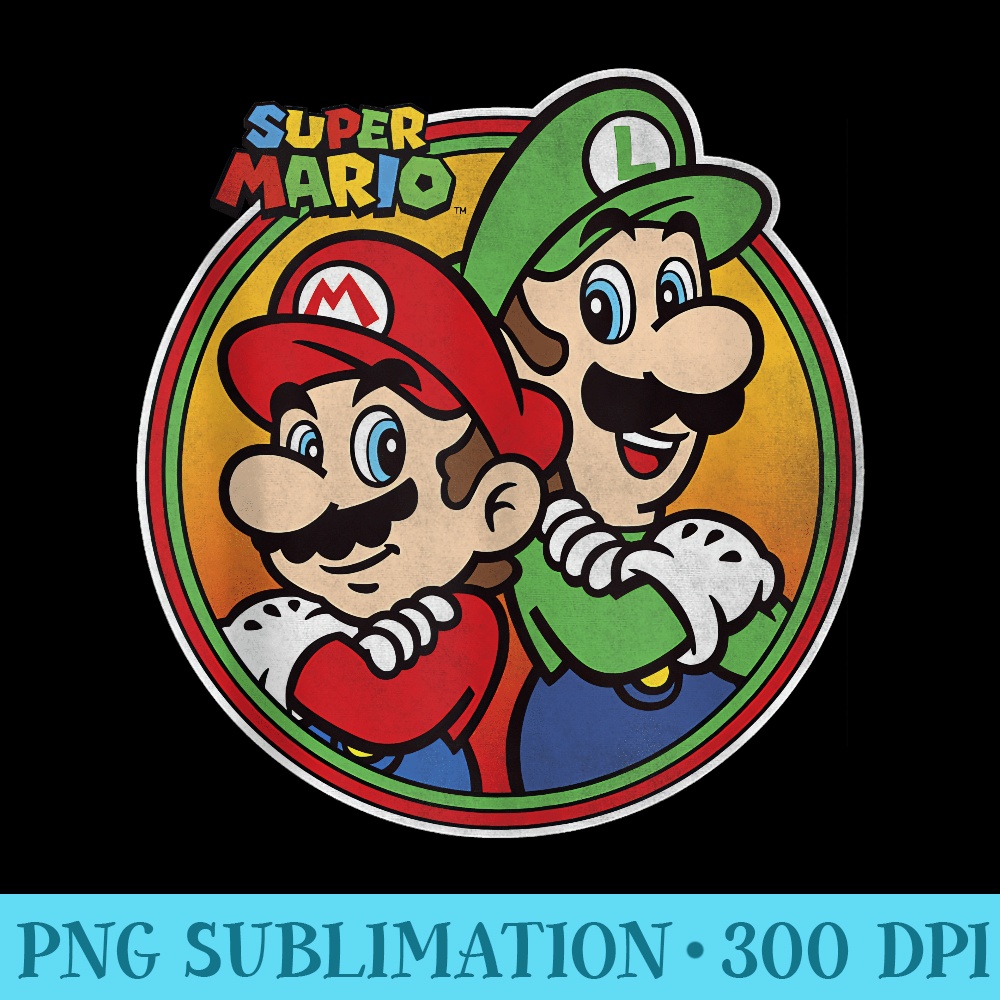 Nintendo Super Mario & Luigi Brothers Circle - Exclusive PNG | Inspire ...