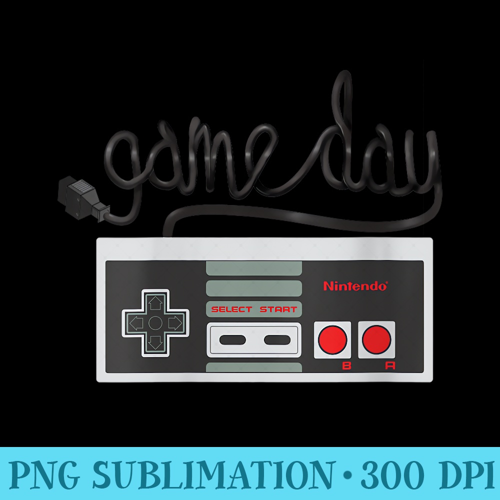 Nintendo NES Controller Game Day Cord - Sublimation patterns | Inspire ...