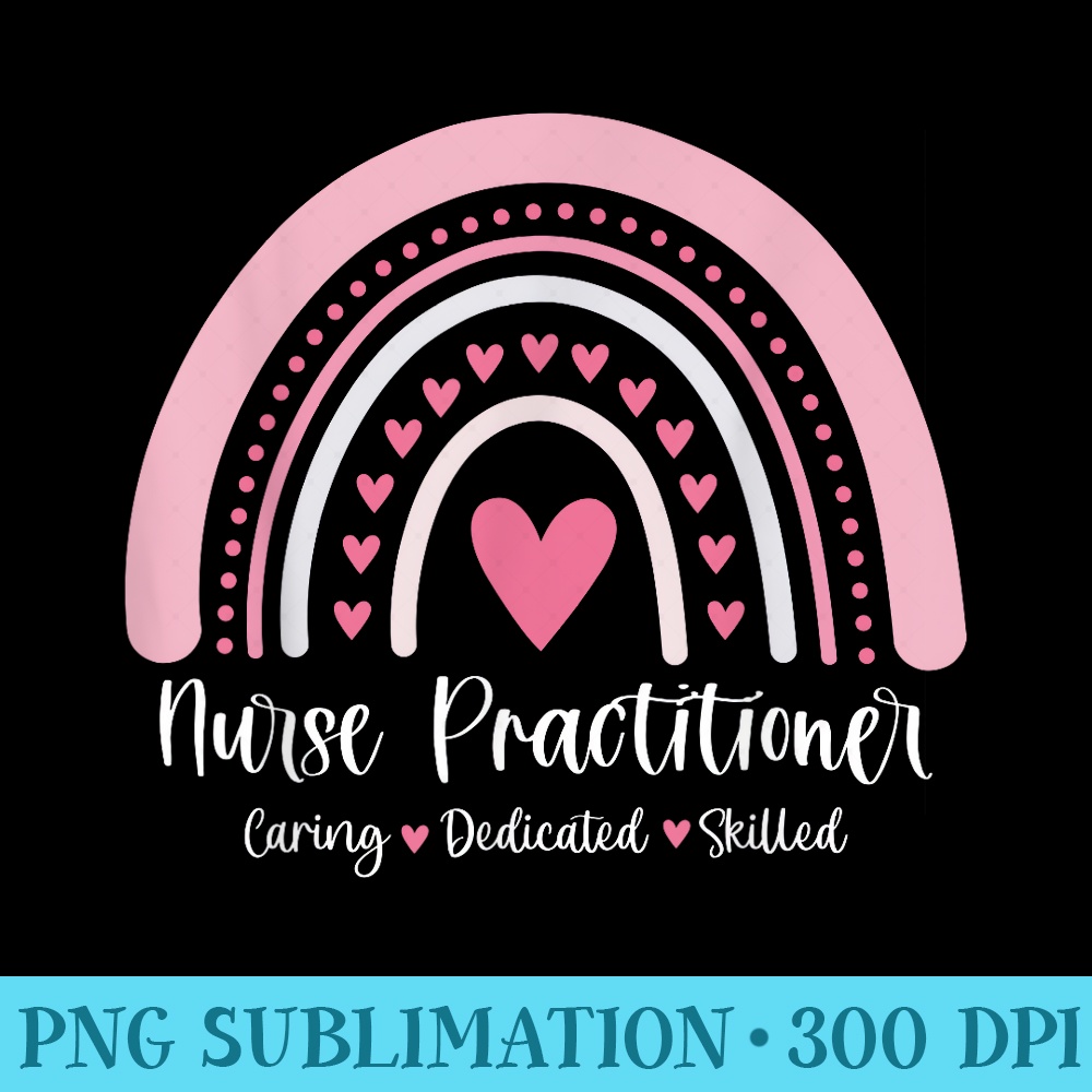 Rainbow Nurse Practitioner NP Medical Nursing Support - PNG | Inspire ...