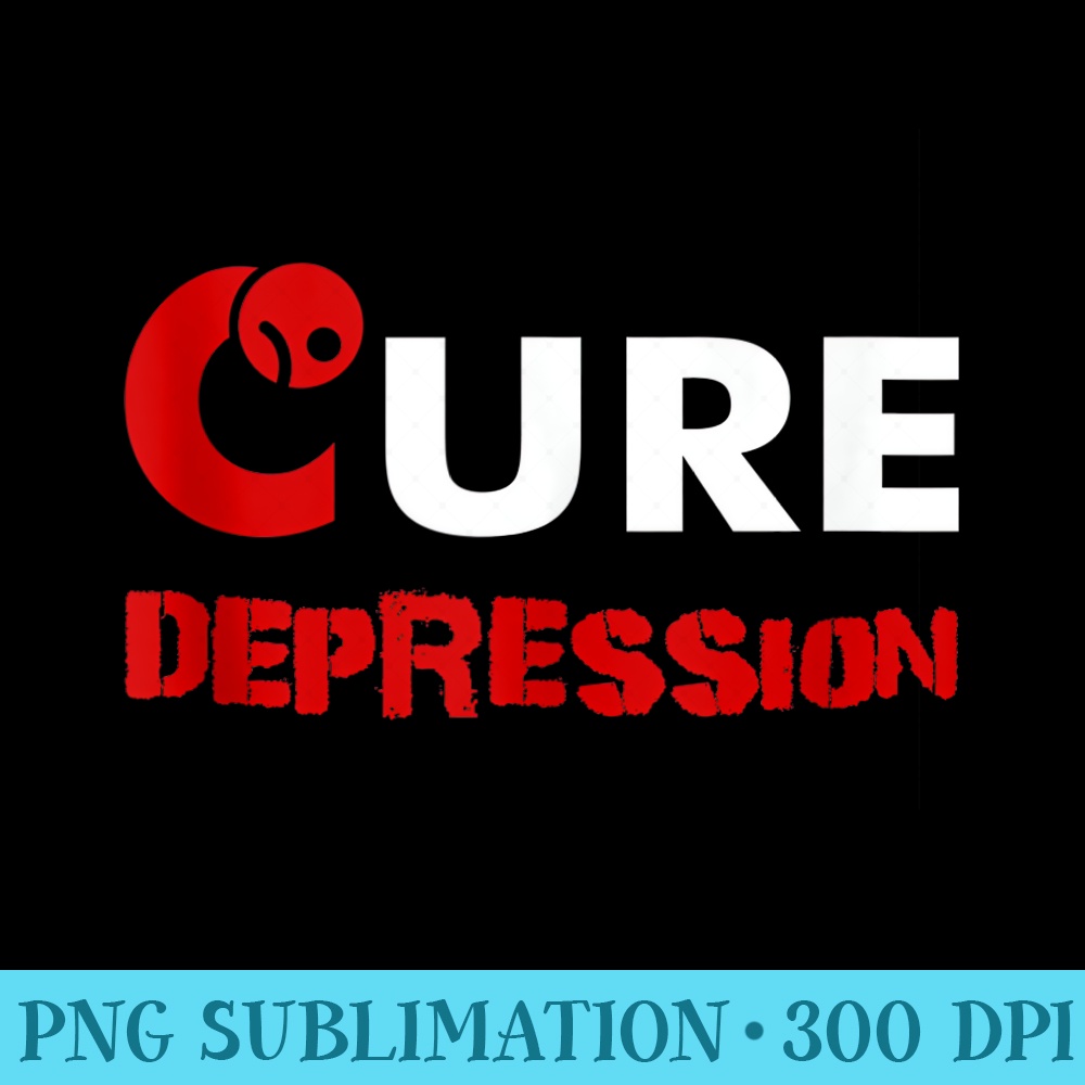 Cure Depression Awareness - PNG design downloads | Inspire Uplift
