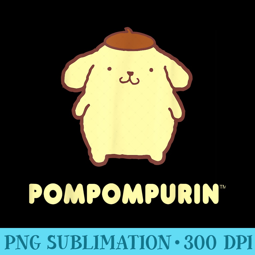 Pompompurin Character Front and Back - Download PNG Files | Inspire Uplift
