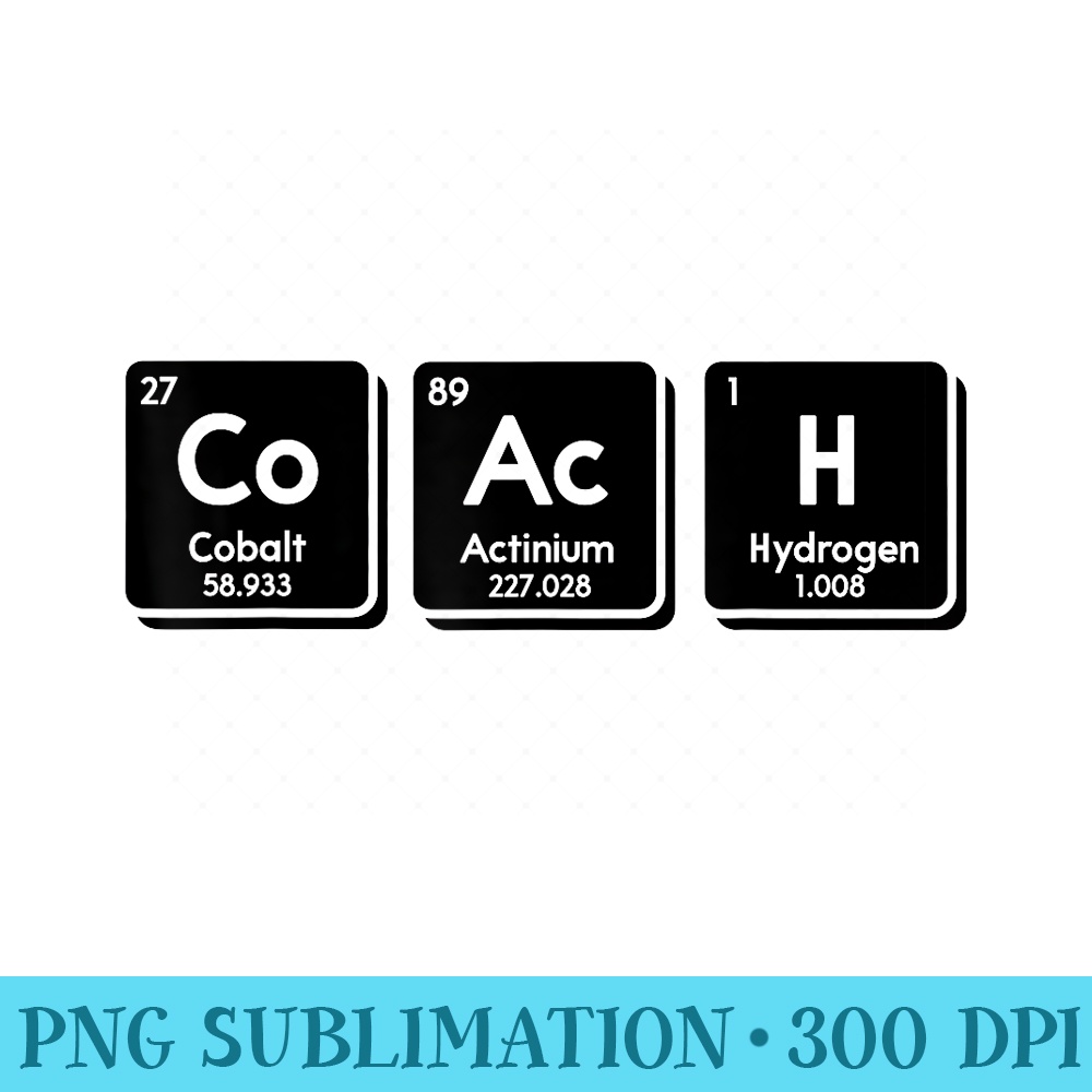 Sport Coach Chemical Elements Periodic Table Science - Shirt | Inspire ...